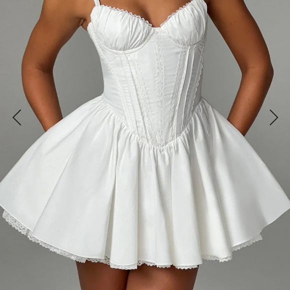 Baby Boo | Dresses | White Corset Mini Dress | Poshmark